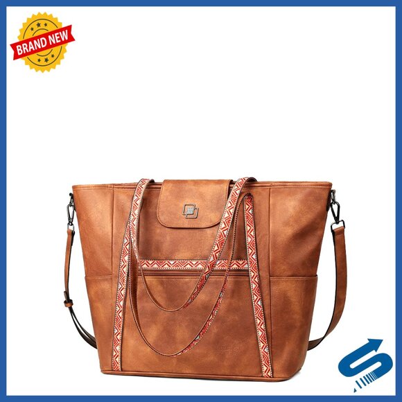 Bags | Large Convertible Laptop Tote Bag Leather Backpack Purse Travel ...